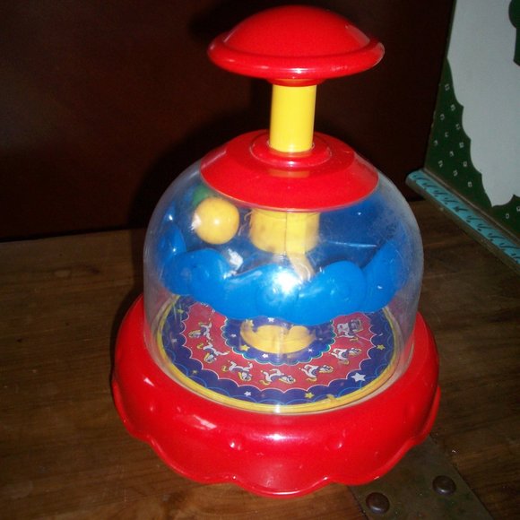 Blue Box Toys | Toys | Blue Box Toys Spinning Top Ball Popper Push Pump ...
